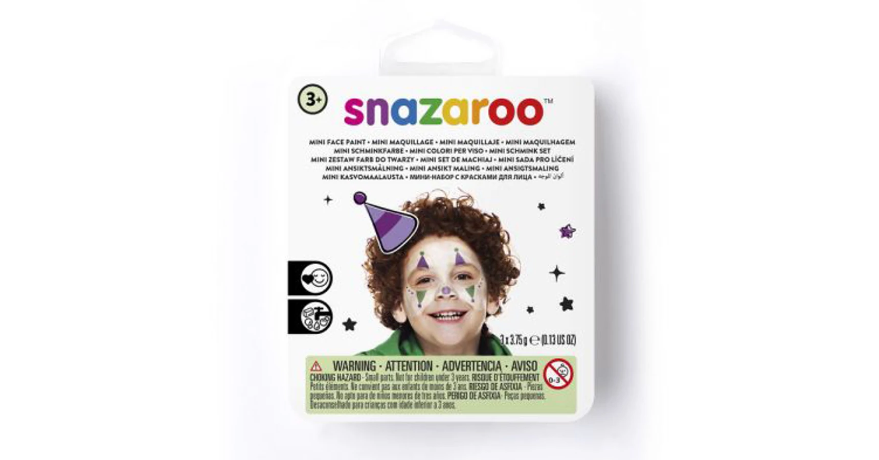 Arcfesték készlet 3 szín Bohóc, udvari bolond Snazaroo - Art-Center ...