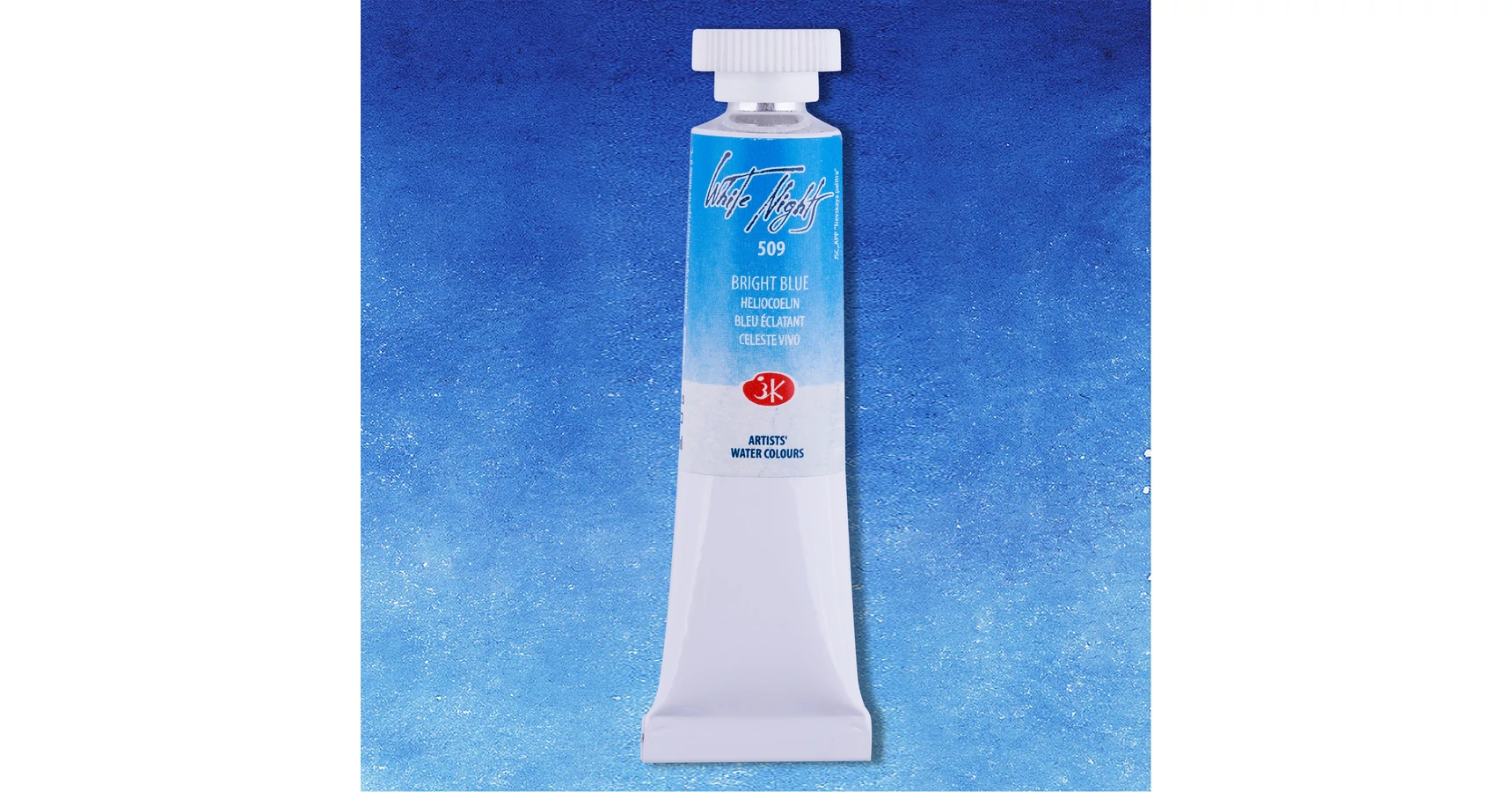 White Nights akvarellfesték 509 Bright Blue 10 ml tubus Nevskaya Palitra